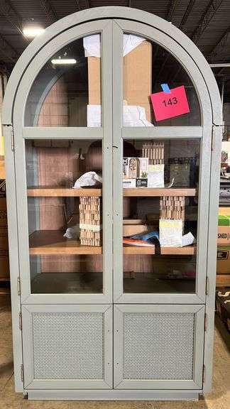AS IS - ENZO COLLECTION CABINET - GREEN - Earl's Auction Company
