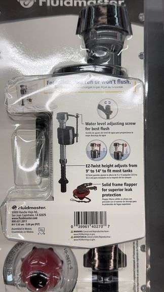 (3) FLUIDMASTER TOILET FILL VALVES - Earl's Auction Company