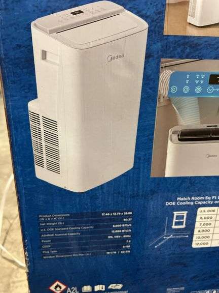 MIDEA PORTABLE AIR CONDITIONER IN BOX - Earl's Auction Company