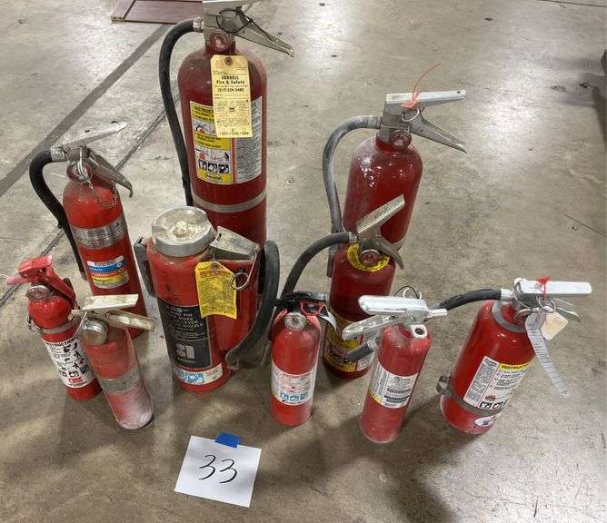 (10) ASSORTED FIRE EXTINGUISHERS - Earl's Auction Company