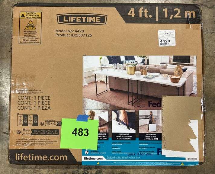 LIFETIME 4FT TABLE IN BOX - Earl's Auction Company