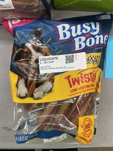 3PC DOG TREAT LOT - BUSY BONE & MINTIES - Earl's Auction Company