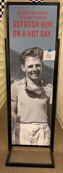 IMS MUSEUM DOUBLE SIDED SIGN IN METAL FRAME - Earl's Auction Company