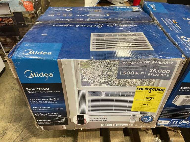 MIDEA SMARTCOOL WINDOW AIR CONDITIONER IN BOX - Earl's Auction Company