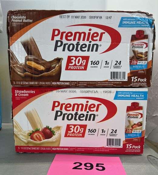 (2) BOXES OF PREMIER PROTEIN SHAKES - Earl's Auction Company