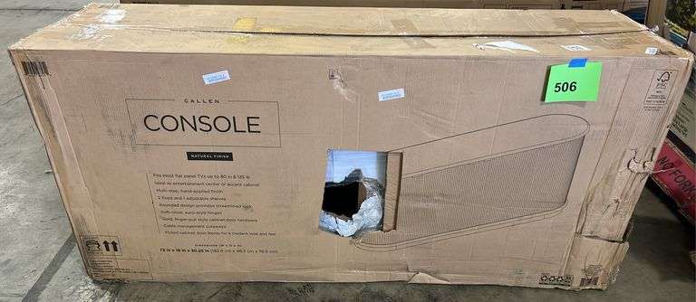 AS IS - CALLEN 72" CONSOLE IN BOX - Earl's Auction Company