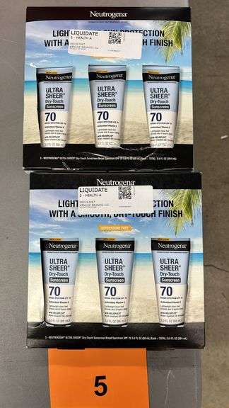 (2) BOXES OF NEUTROGENA SUNSCREEN - Earl's Auction Company
