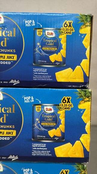 (3) BOXES OF DOLE PINEAPPLE JUICE - Earl's Auction Company