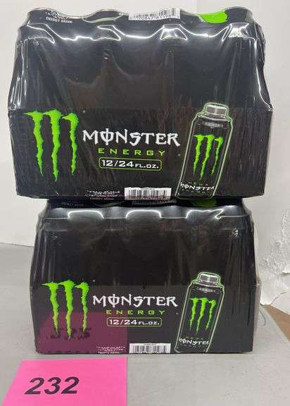 (2) PACKS OF MONSTER ENERGY - Earl's Auction Company