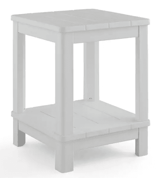 KETER DELUXE SIDE TABLE IN BOX - WHITE - Earl's Auction Company