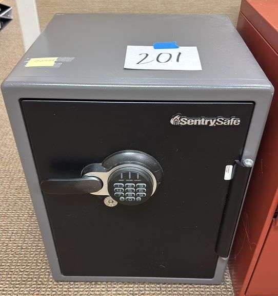 BLACK/GREY SENTRY SAFE W/ COMBO - Earl's Auction Company