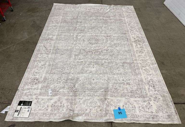 EVERWASH 7FTx10FT WASHABLE AREA RUG - Earl's Auction Company