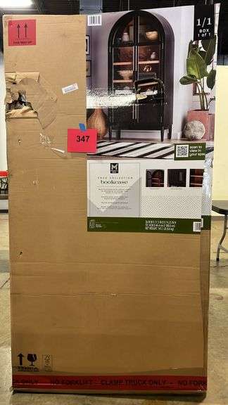 ENZO COLLECTION BOOKCASE IN BOX - BLACK - Earl's Auction Company