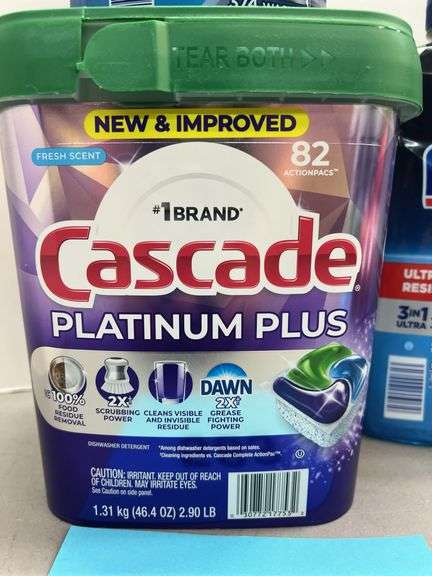 3PC DISHWASHING LOT - CASCADE & FINISH - Earl's Auction Company