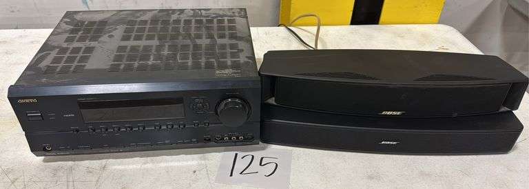 BOSE SPEAKERS & ONKYO AV RECEIVER - Earl's Auction Company