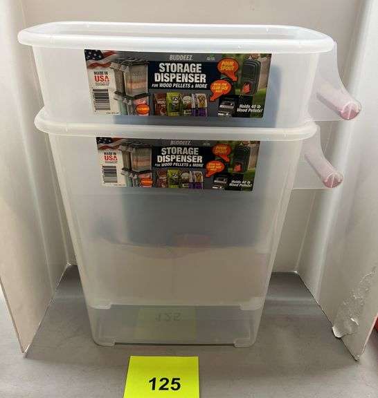 (2) BUDDEEZ STORAGE DISPENSERS - Earl's Auction Company