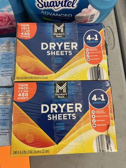 4PC LAUNDRY LOT - SOFTENER & DRYER SHEETS - Earl's Auction Company