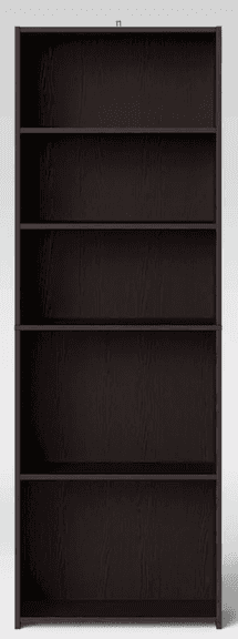 ROOM ESSENTIALS 5 SHELF BOOKCASE IN BOX - ESPRESSO - Earl's Auction Company