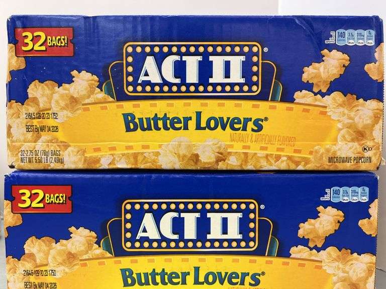 (2) BOXES OF ACT II POPCORN - Earl's Auction Company
