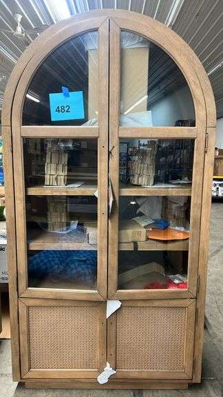 ENZO COLLECTION CABINET - BROWN - Earl's Auction Company