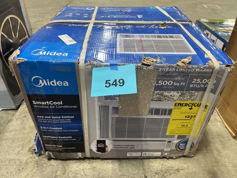 MIDEA SMARTCOOL WINDOW AIR CONDITIONER IN BOX - Earl's Auction Company