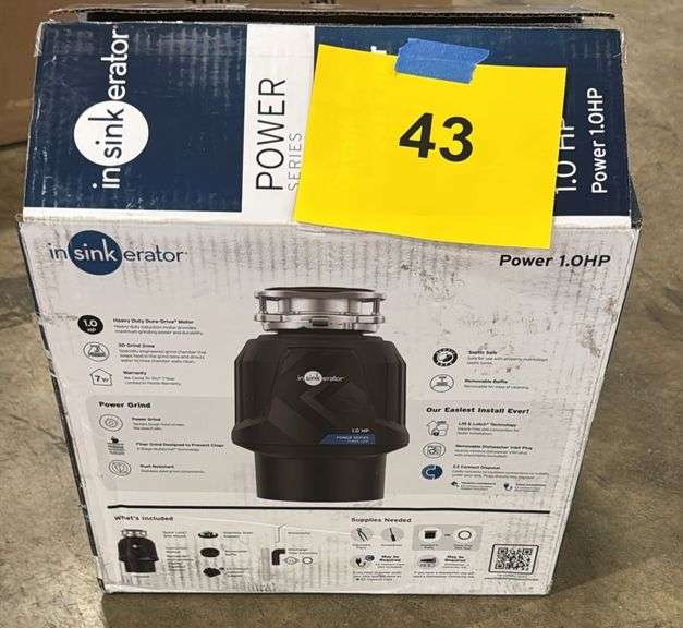INSINKERATOR GARBAGE DISPOSAL KIT IN BOX - Earl's Auction Company