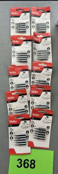 (10) PACKS OF WELLER SOLDERING TIPS - Earl's Auction Company