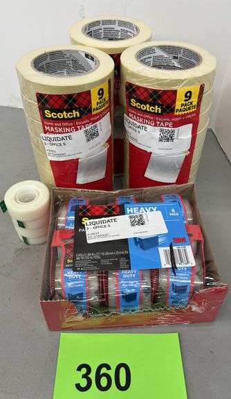 8PC SCOTCH TAPE LOT - SEE PHOTOS - Earl's Auction Company