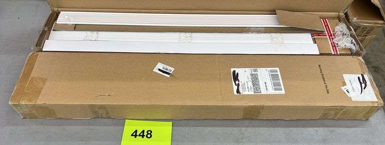 (2) 36.5"x 64" WINDOW SHADES IN BOXES - WHITE - Earl's Auction Company