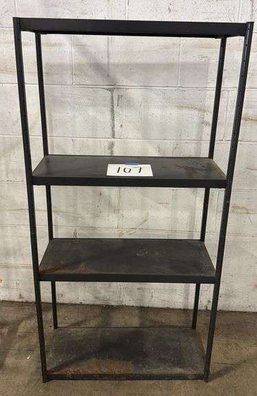 4-TIER SMALL METAL SHELVING RACK - Earl's Auction Company