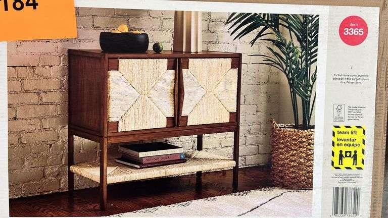 THRESHOLD WITHANIA 2 DOOR CABINET IN BOX - Earl's Auction Company