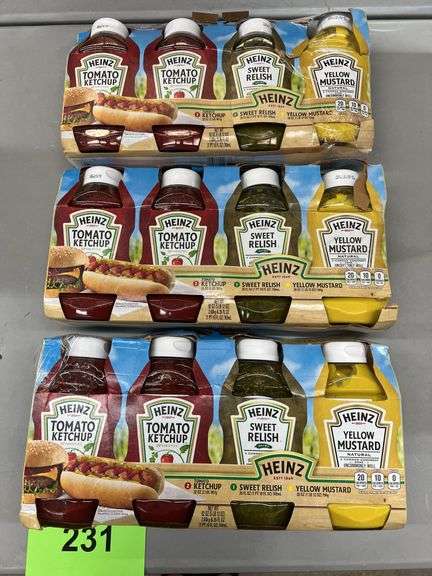 (3) PACKS OF HEINZ CONDIMENTS - Earl's Auction Company
