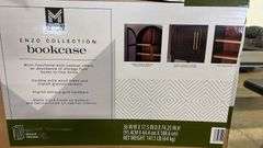 ENZO COLLECTION BOOKCASE IN BOX - BLACK - Earl's Auction Company