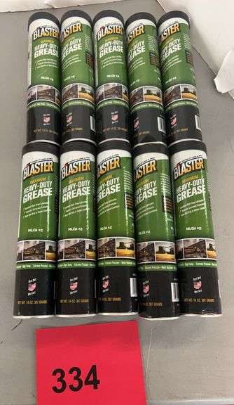 (10) TUBES OF BLASTER HEAVY DUTY GREASE - Earl's Auction Company