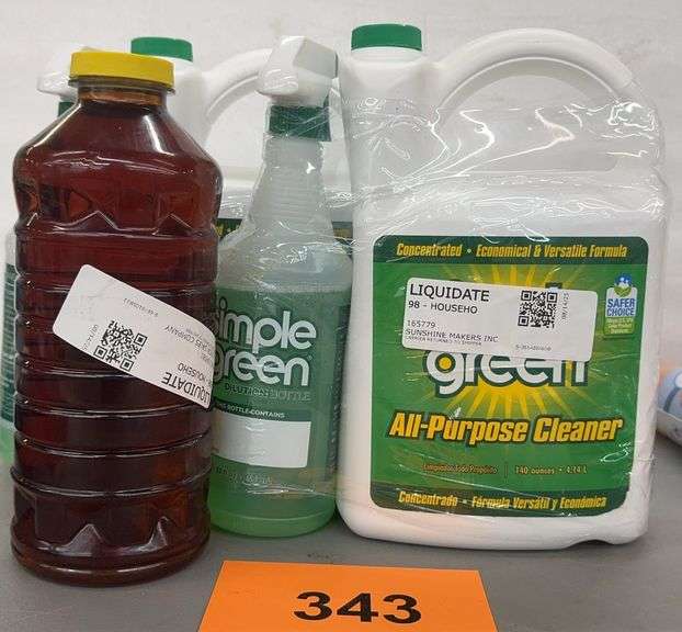 3PC CLEANING LOT - SIMPLE GREEN & PINE SOL - Earl's Auction Company