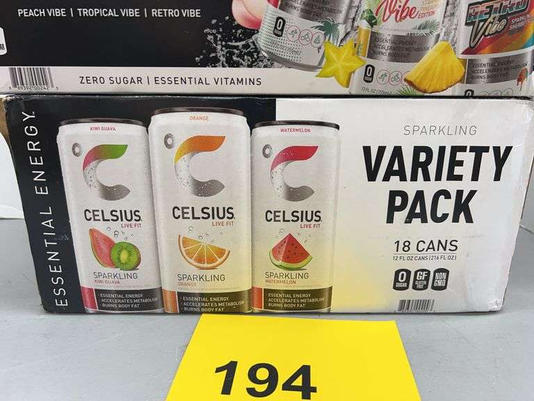 (2) BOXES OF CELSIUS - Earl's Auction Company