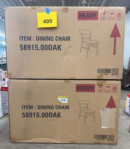 (4) MID CENTURY MODERN DINING CHAIRS IN BOXES - Earl's Auction Company