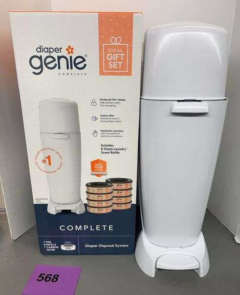 DIAPER GENIE COMPLETE SET W/ BOX - Earl's Auction Company