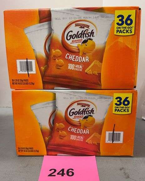 (2) BOXES OF GOLDFISH - Earl's Auction Company