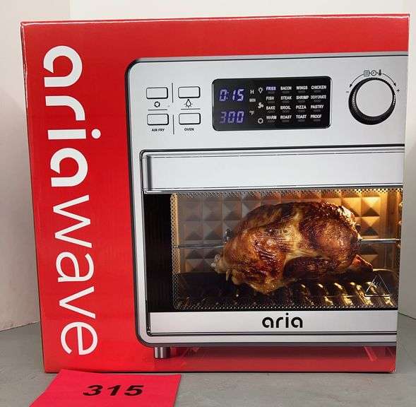 ARIAWAVE MINI DIGITAL AIR FRYER TOASTER OVEN IN BOX - Earl's Auction ...