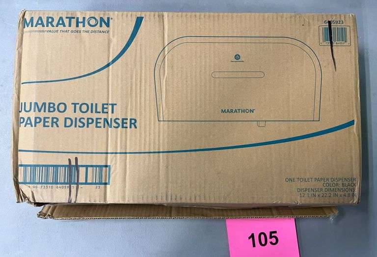 MARATHON JUMBO TOILET PAPER DISPENSER IN BOX - Earl's Auction Company