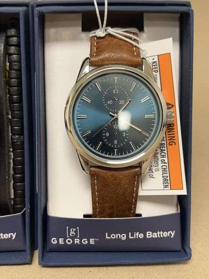 (5) MENS GEORGE WATCHES IN BOXES - Earl's Auction Company