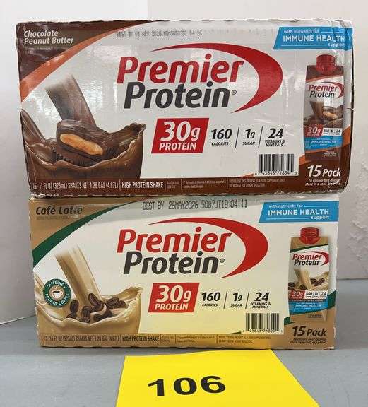 (2) BOXES OF PREMIER PROTEIN SHAKES - Earl's Auction Company