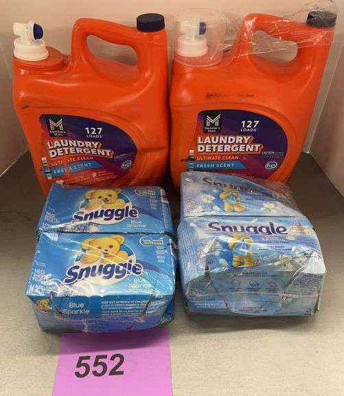 4PC LAUNDRY LOT - DETERGENT & DRYER SHEETS - Earl's Auction Company
