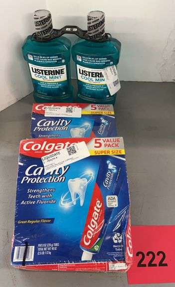 4PC DENTAL CARE LOT - LISTERINE & COLGATE - Earl's Auction Company