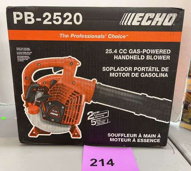 ECHO 25.4CC GAS HANDHELD BLOWER IN BOX - Earl's Auction Company