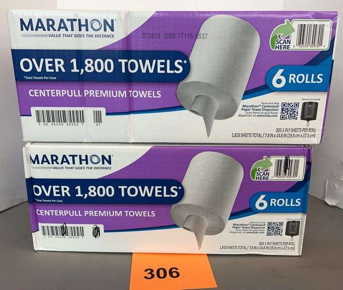 (2) BOXES OF MARATHON PAPER TOWELS - Earl's Auction Company