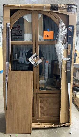 ENZO COLLECTION CABINET IN BOX - BROWN - Earl's Auction Company