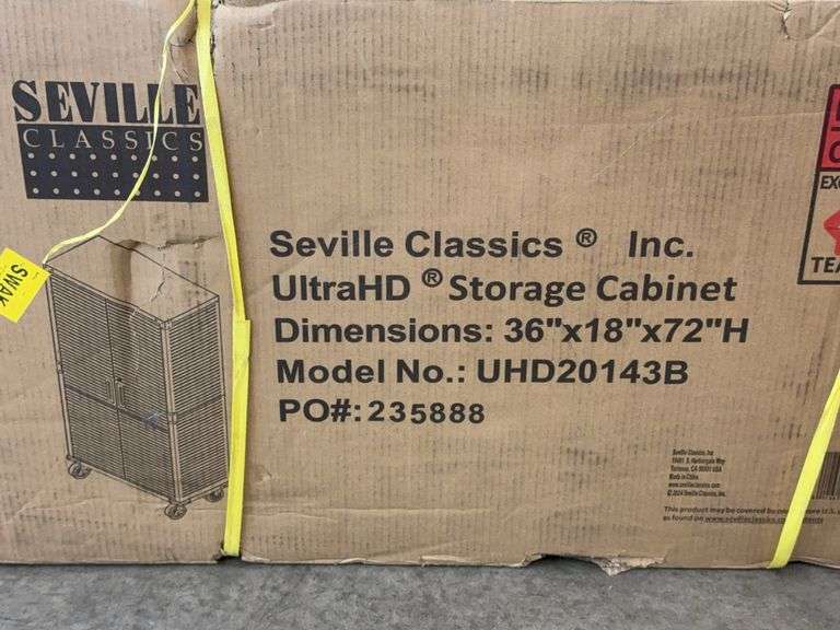SEVILLE CLASSICS STORAGE CABINET IN BOX - Earl's Auction Company