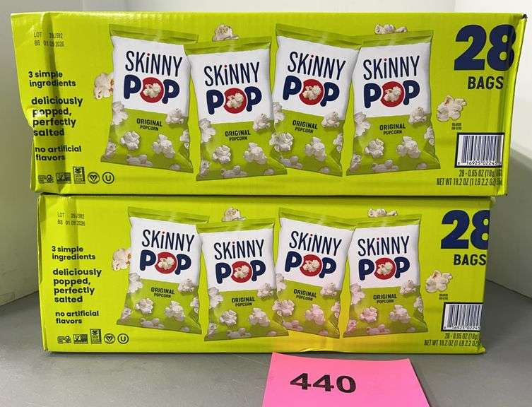 (2) BOXES OF SKINNY POP - Earl's Auction Company